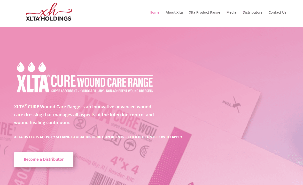 Home - Xlta Cure Wound Care Range